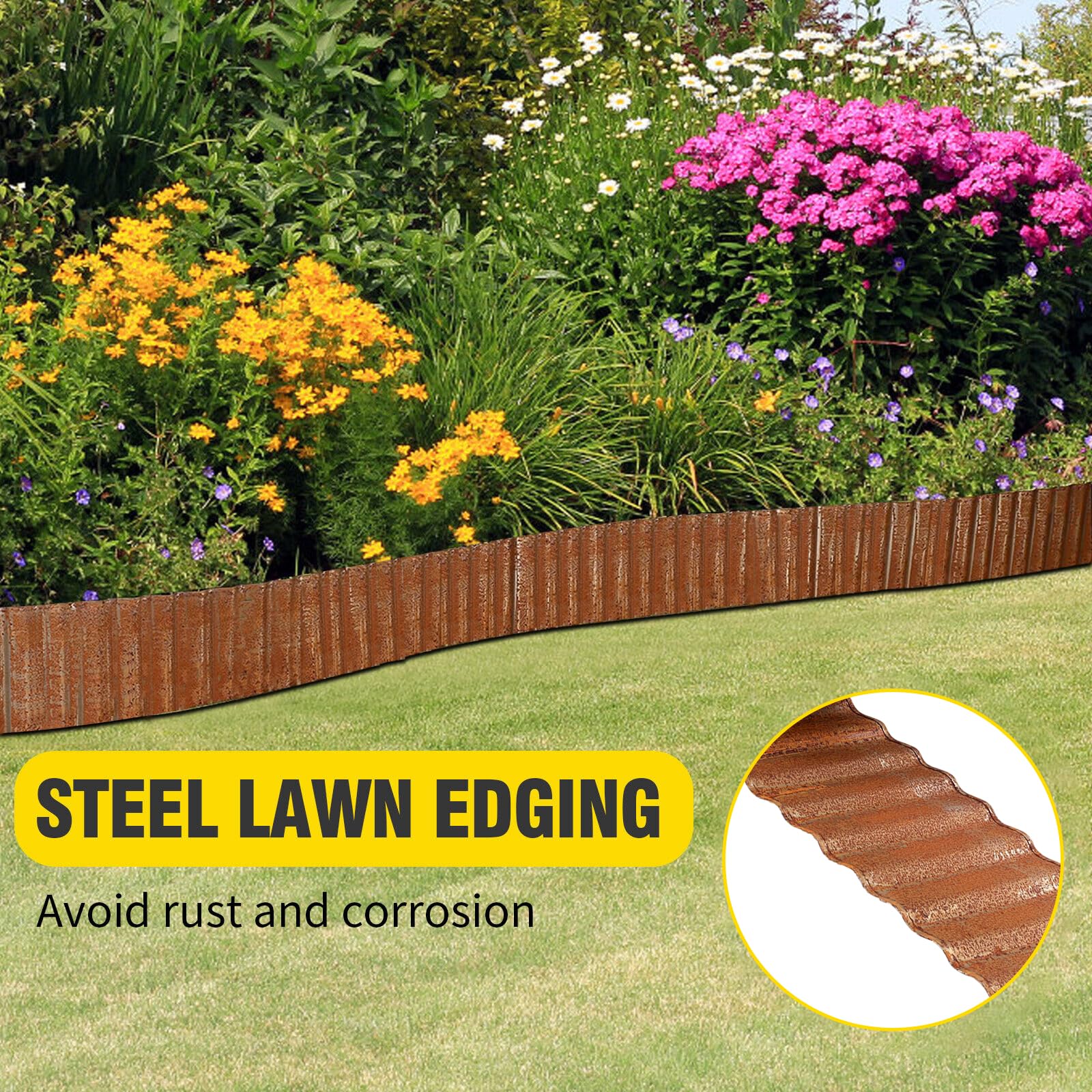 Snapklik.com : DAVIGADEN Metal Landscape Edging,Garden Edging Border ...