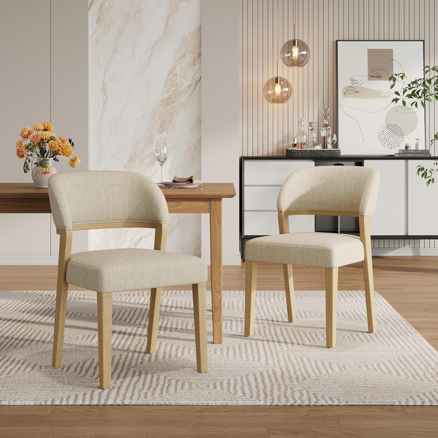 Amazon.com - Christopher Knight Home Hanie Modern Upholstered Dining ...
