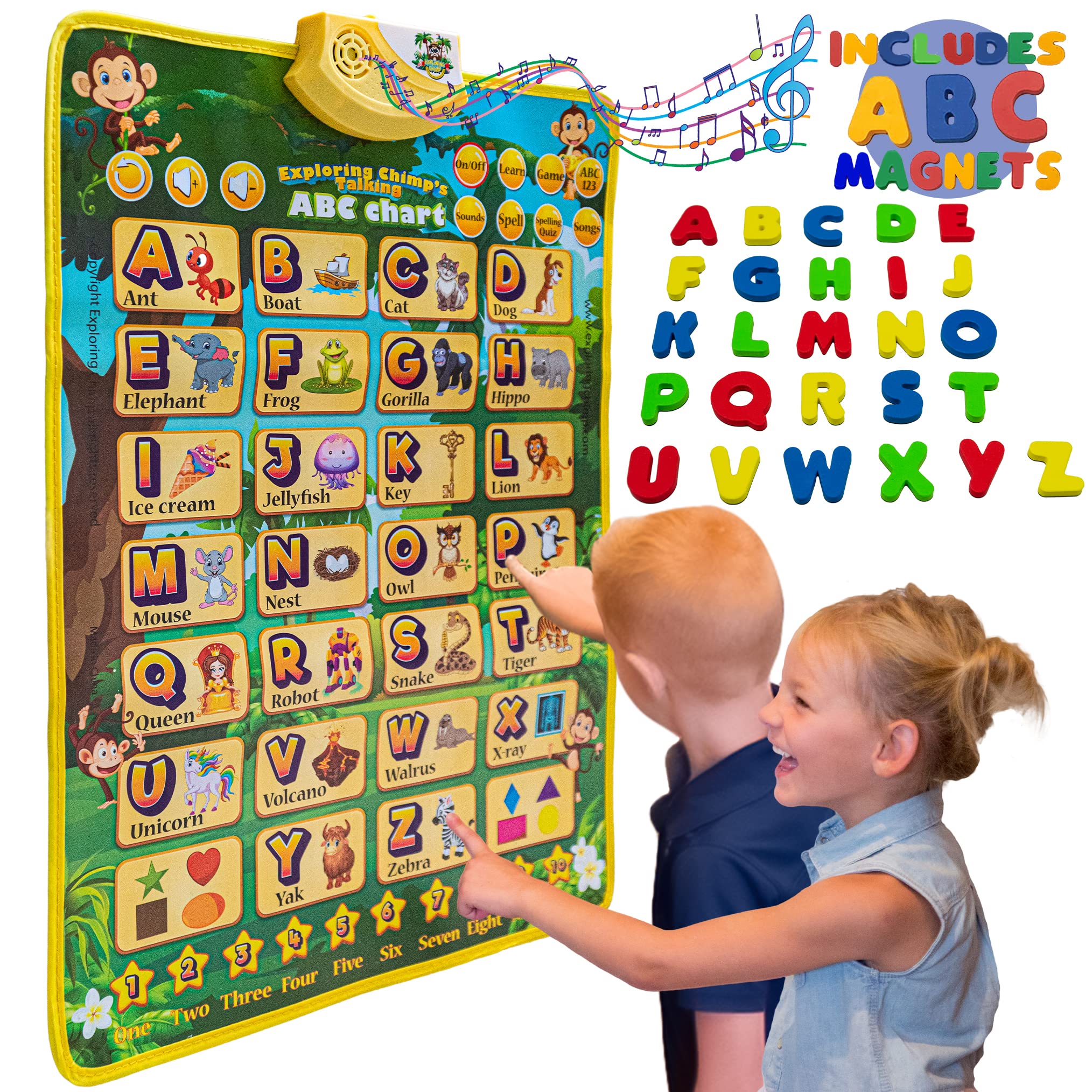 Buy Exploring Chimp Interactive Alphabet Wall Chart ABC Learning For buy-exploring-chimp-interactive-alphabet-wall-chart-abc-learning-for