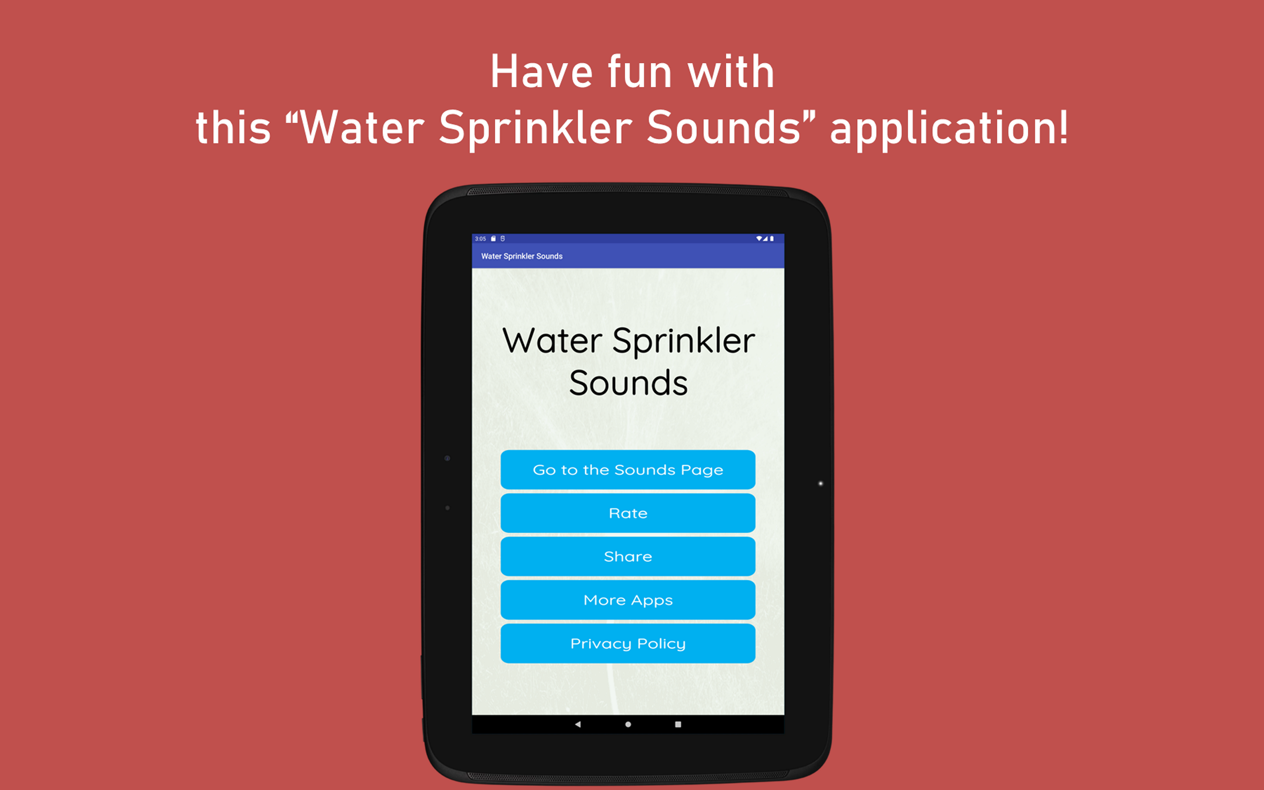 Water Sprinkler Sounds - App on Amazon Appstore
