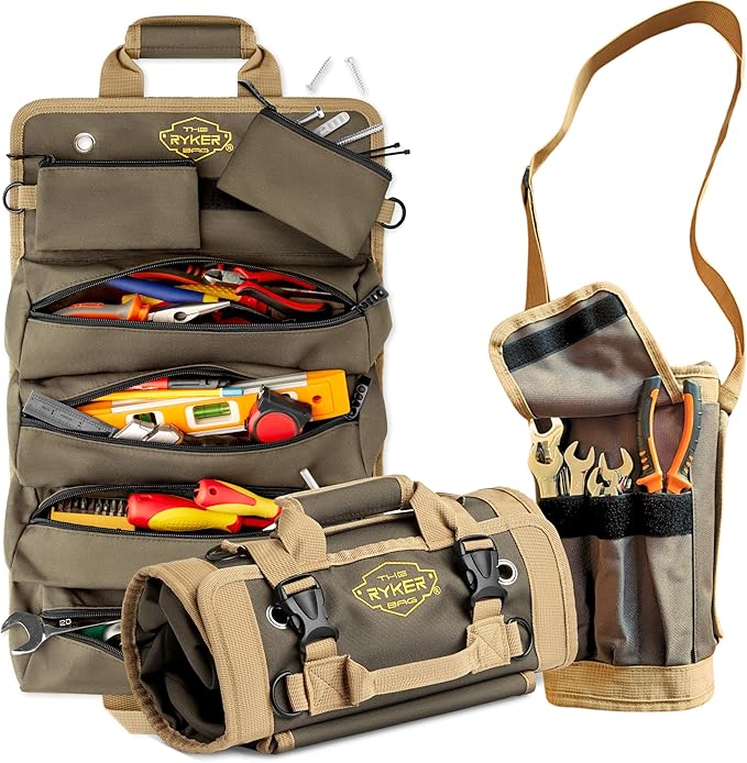 Amazon.com: The Ryker Roll Up Tool Bag Organizer Gifts for him Heavy ...