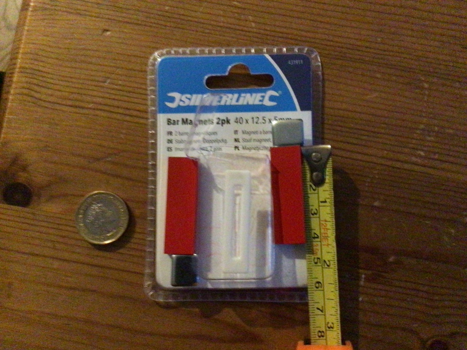 Silverline Bar Magnets 2pk 40 x 12.5 x 5 mm (431911) : Amazon.co.uk ...
