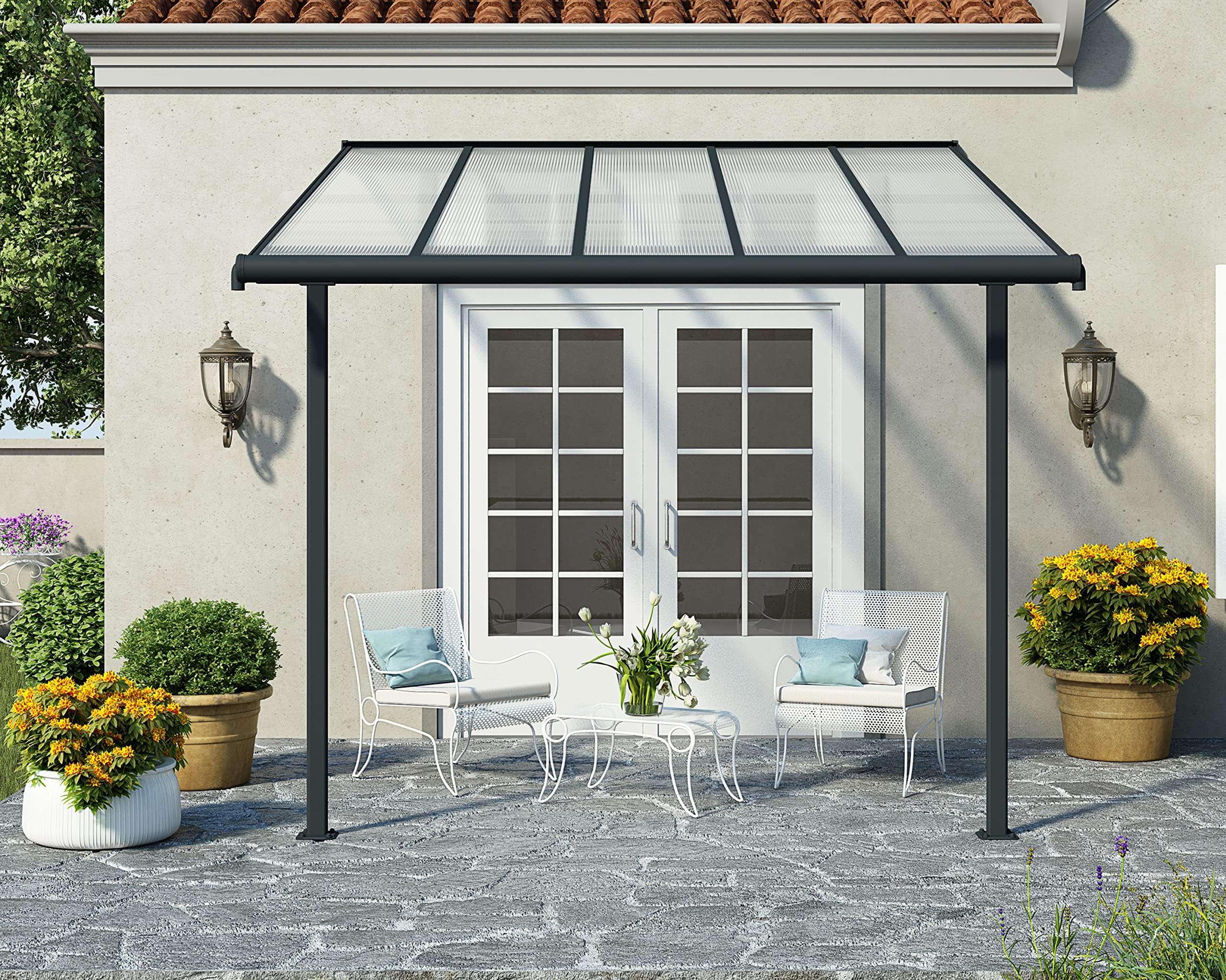Palram Canopia Veranda Pergola Tuscany Patio Cover (3x5.46) : Amazon.co ...