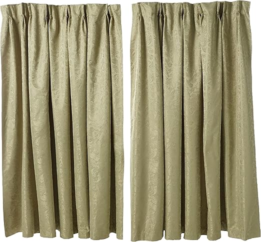 Amazon.com: Stylemaster Gabrielle Pinch Pleated Foam Back Drape Pair ...