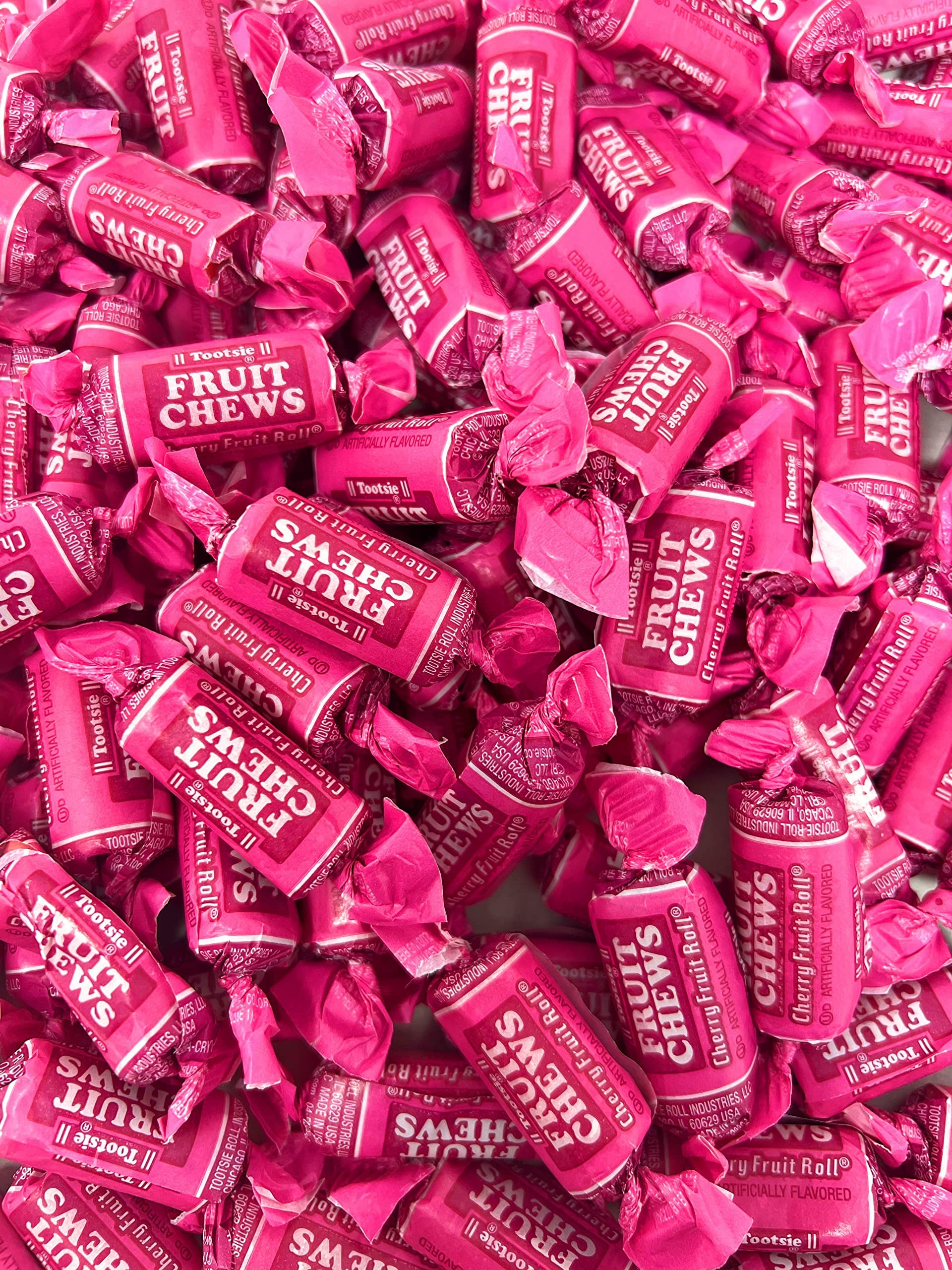 Snapklik.com : Pink Cherry Flavor Tootsie Roll Fruit Chews Bulk ...