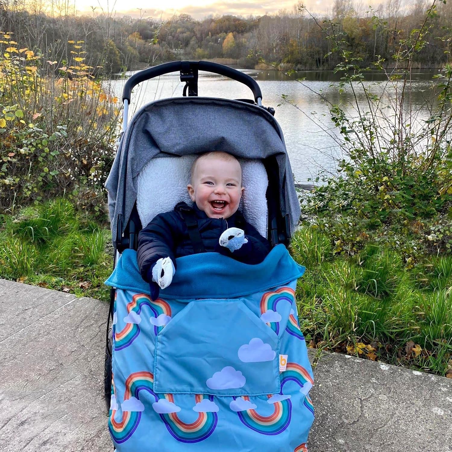 BundleBean - GO Multi-use Waterproof Footmuff (Rainbow) - Use as ...