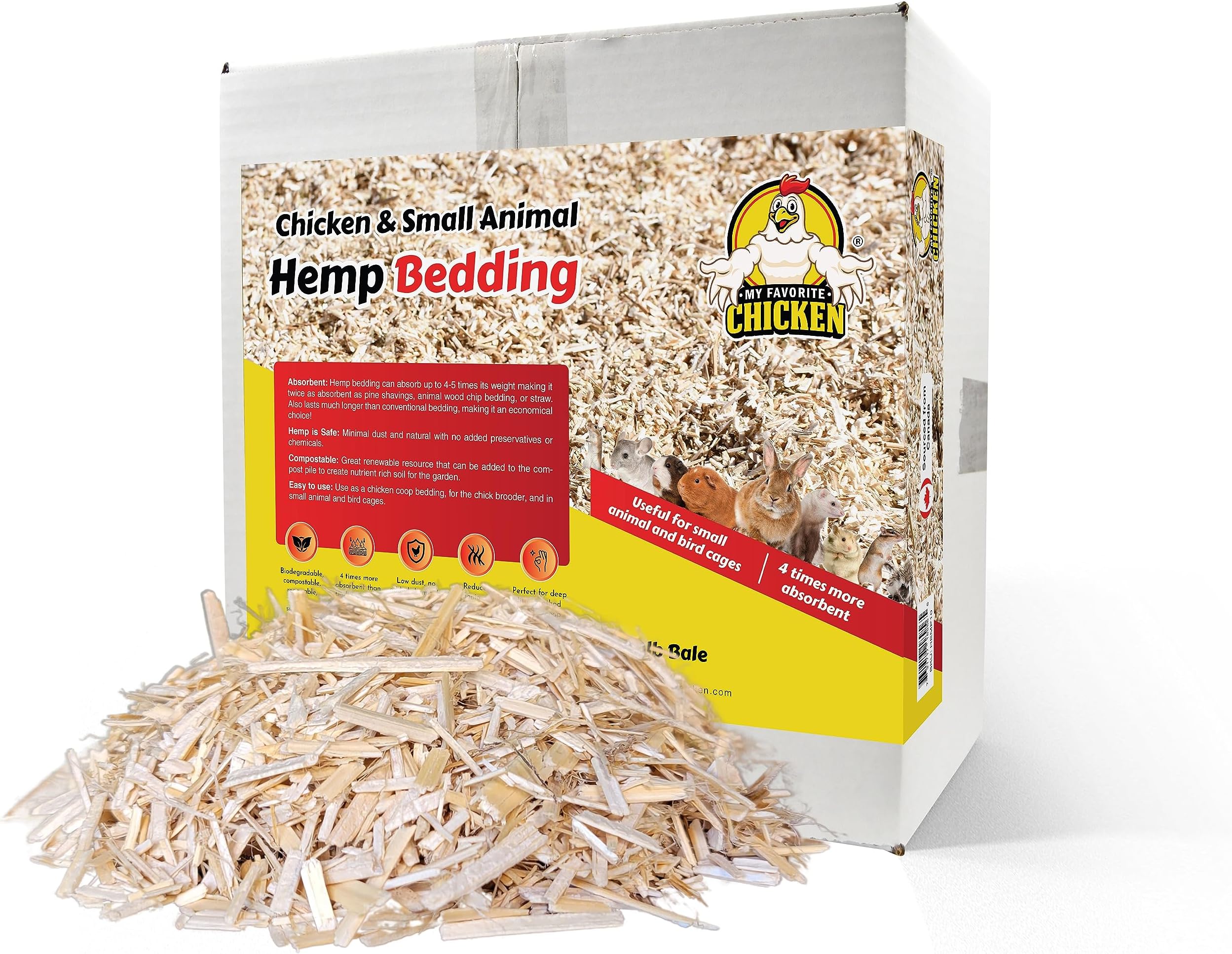 Amazon.com : Hemp Bedding for Chicken Coop, Small Animal Litter for ...