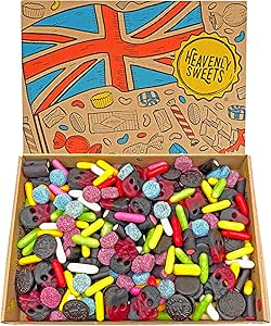 Liquorice Sweets Gift Box - 850g Pick and Mix Retro Hamper - Valentines ...