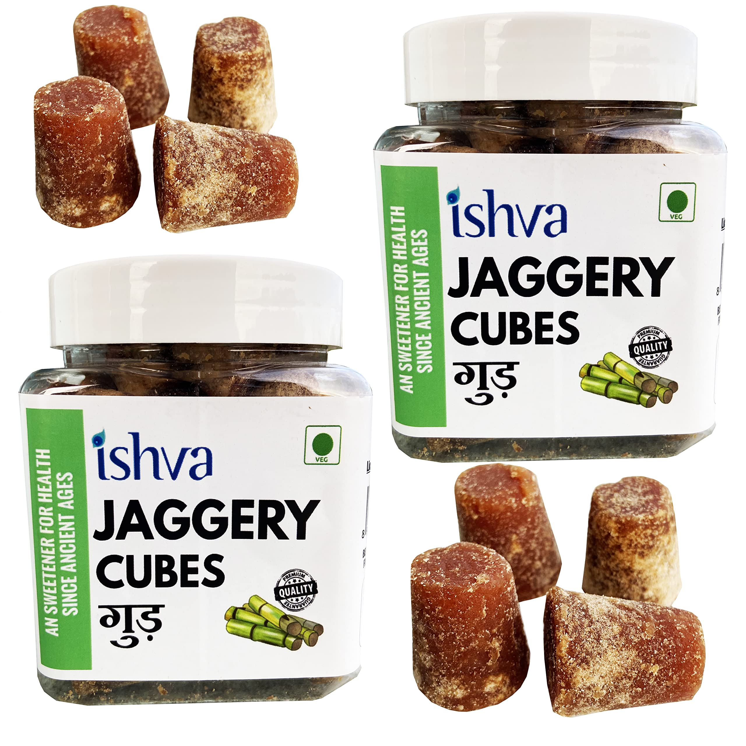 Natural Ikshu Jaggery Cubes Bellam Cubes Gur Gud Gudd Sugar ...