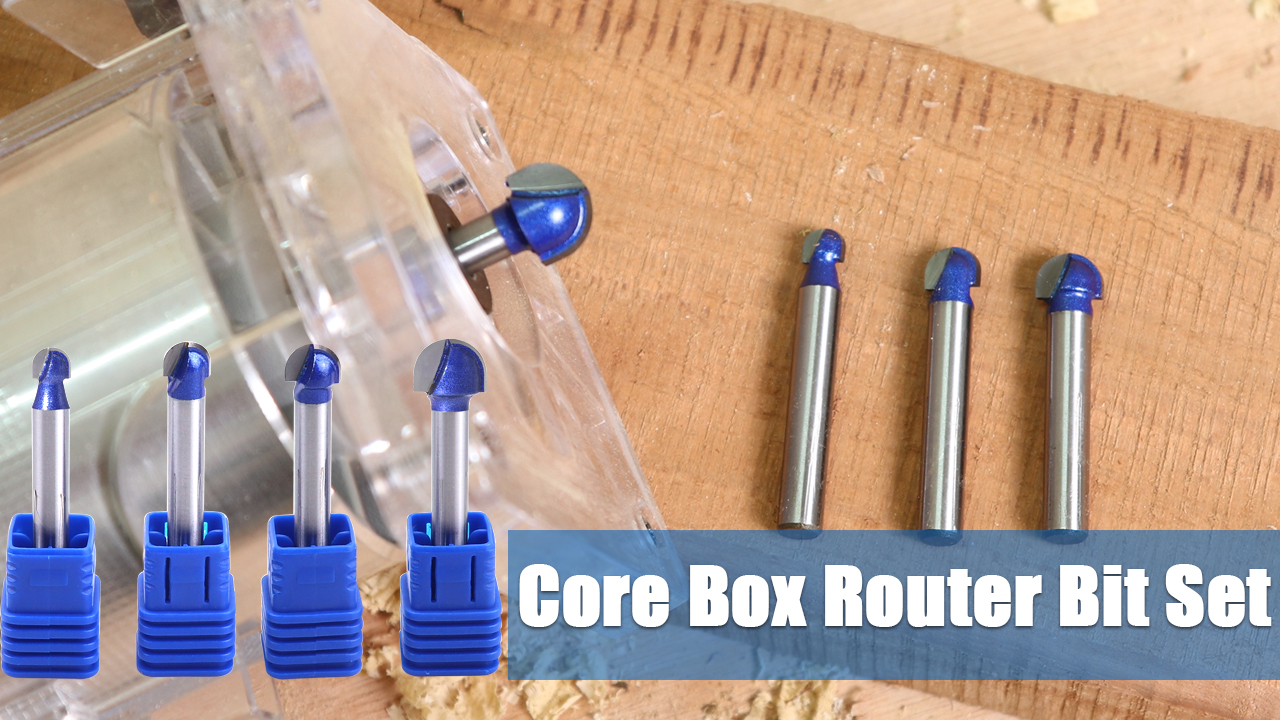 Watch Core Box Router Bit set 1/4 Inch Shank Round Nose Cove Box on ...