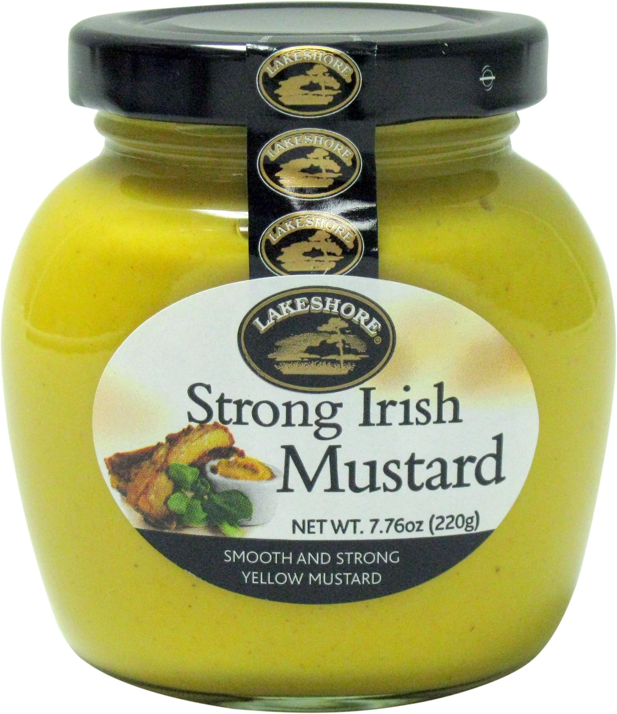 Amazon.com : Lakeshore Strong Irish Mustard 7.7 oz. jar : Yellow ...