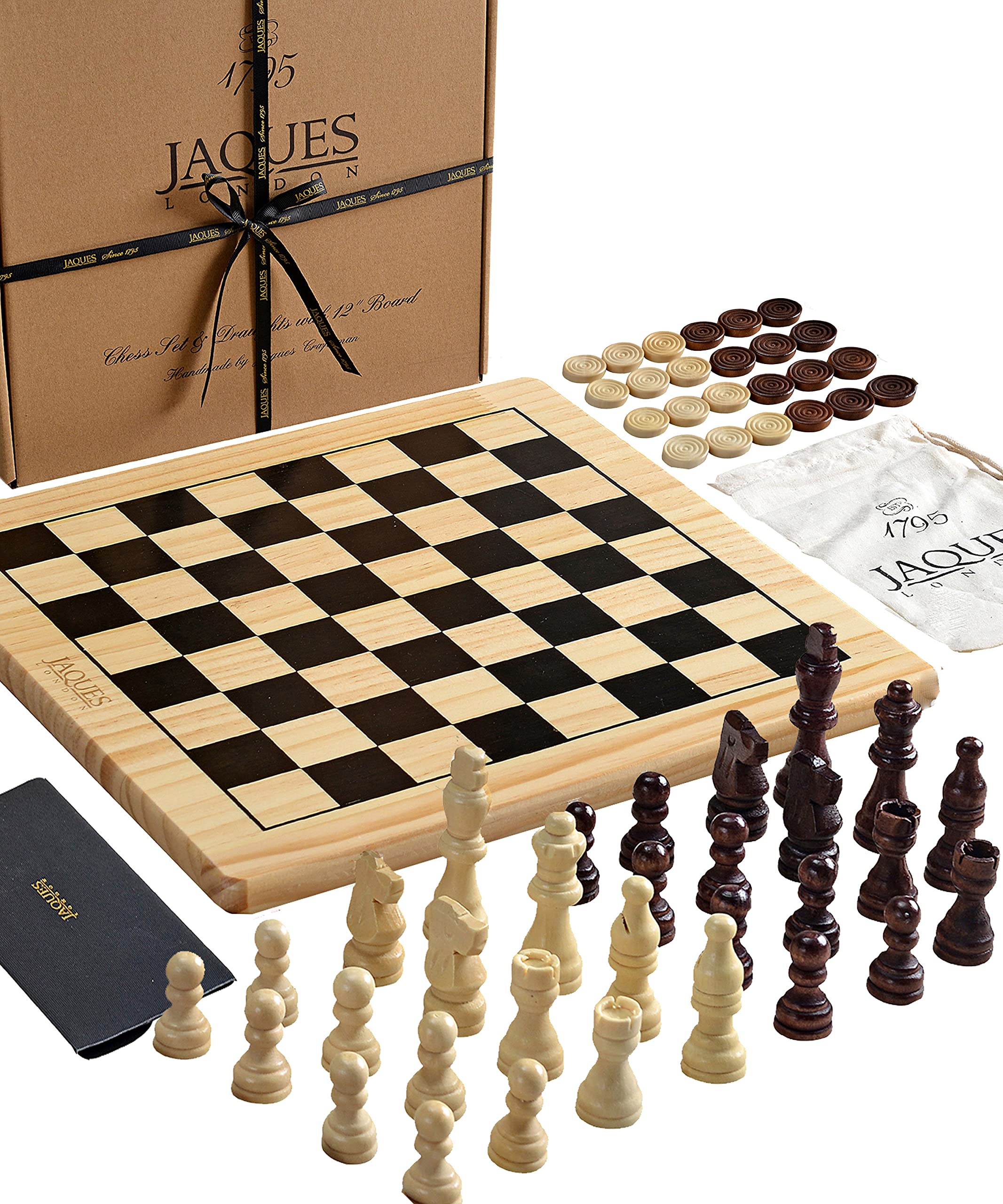 Buy Jaques Of London Chess Set Draughts Board Game Wooden Chess And buy-jaques-of-london-chess-set-draughts-board-game-wooden-chess-and