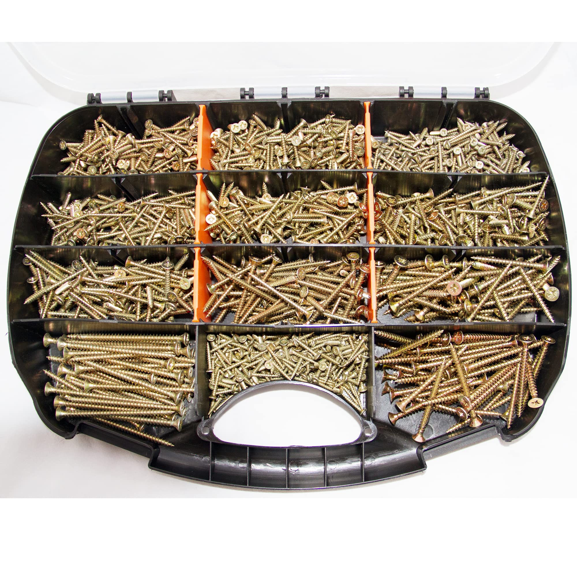 1700PCS Screw Multipurpose Assortment Kit Chipboard Screws Wood Timber ...