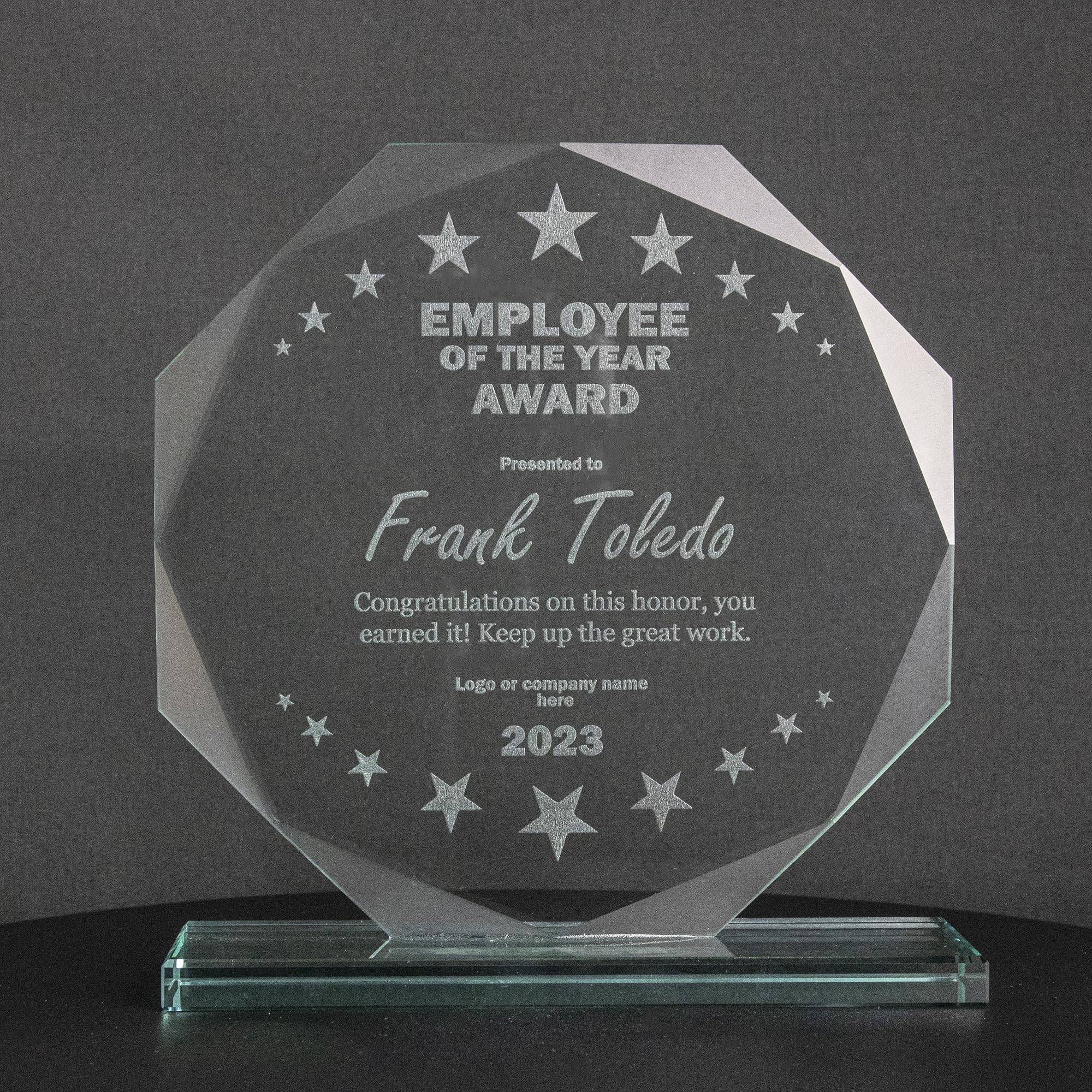 Business Gift Trophy - Employee Recognition & Achievement Trophy Custom ...