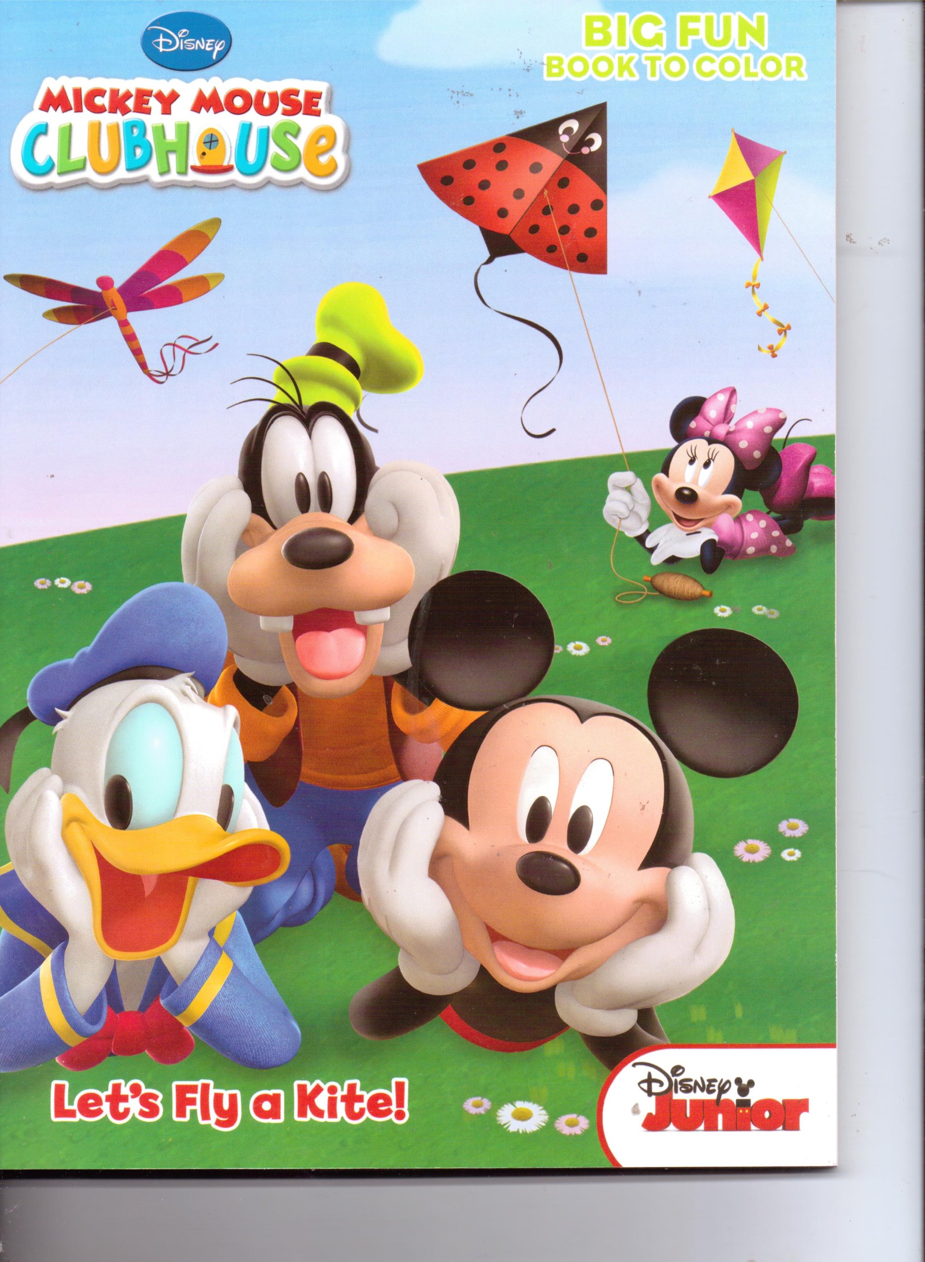 Mickey Mouse Clubhouse Big Fun Book to Color ~ Let's Fly a Kite ...