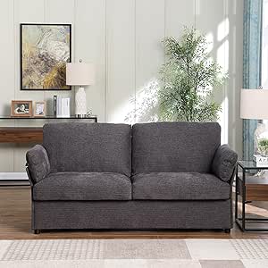 Amazon.com: Anwick 70" Modern Loveseat Sofa for Living Room,Chenille ...