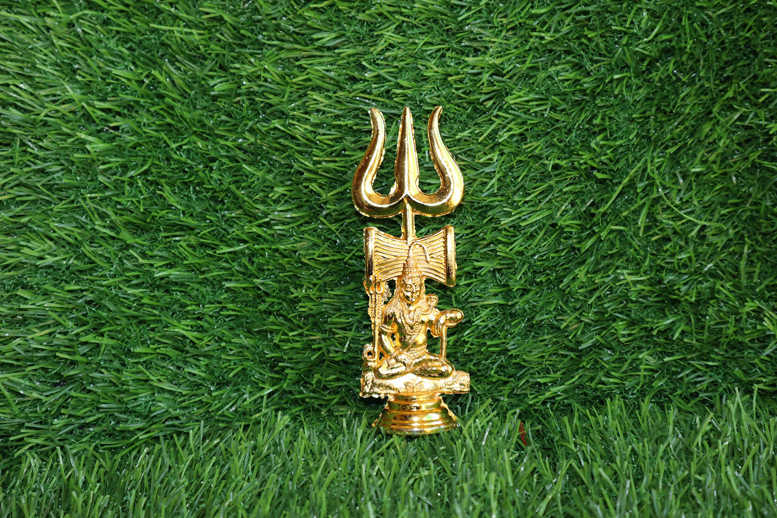 Buy Salvus APP SOLUTIONS Handmade Metal Golden Shiva, Trishul with ...