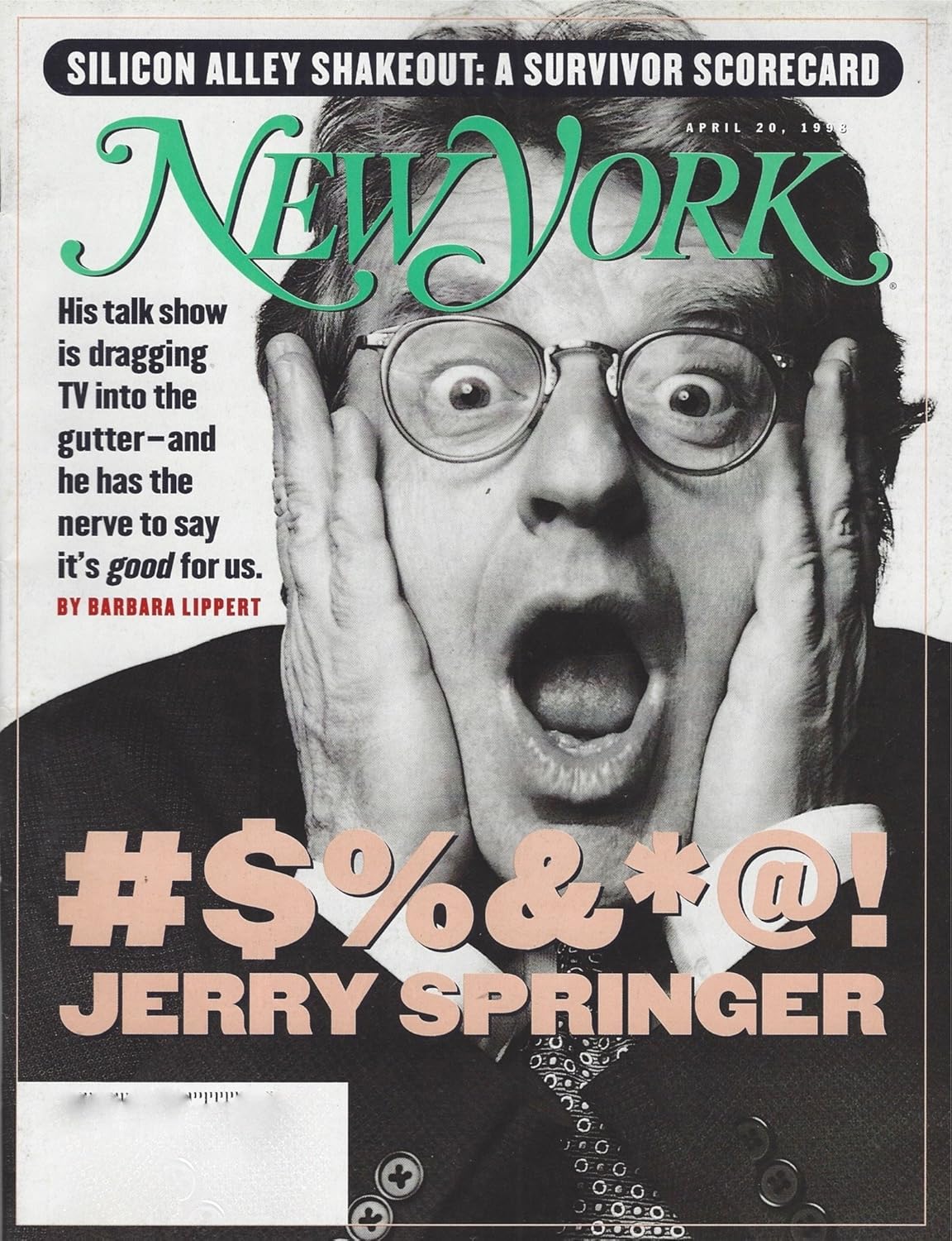 New York Magazine April 20, 1998, Vol. 31, N° 15: Jerry Springer ...