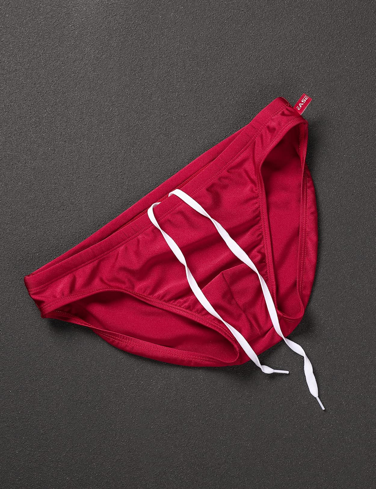 Snapklik.com : YUZHOU Mens Solid Swim Briefs Low Rise Beach Bikini