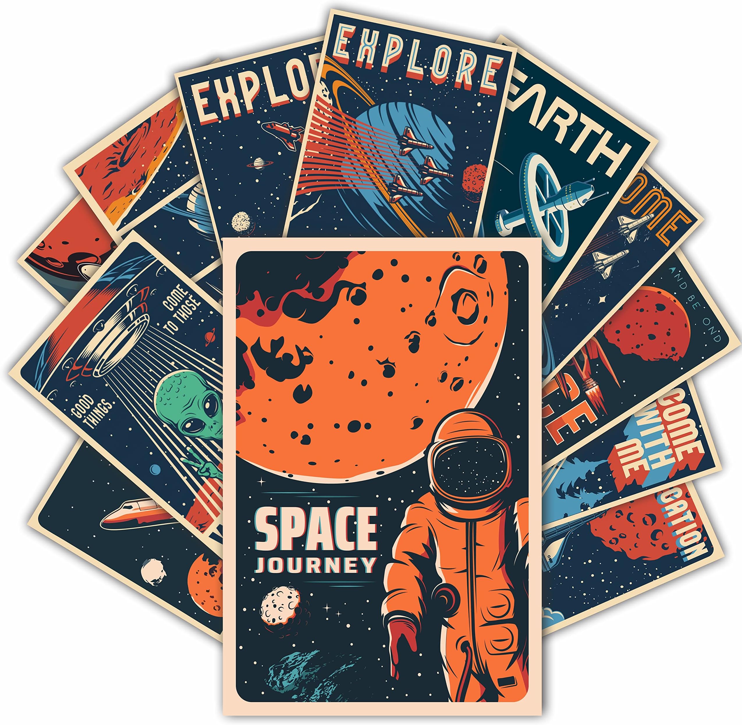 Amazon.com: EuroGraphics American Space Rockets Poster Print, 24x36 ...