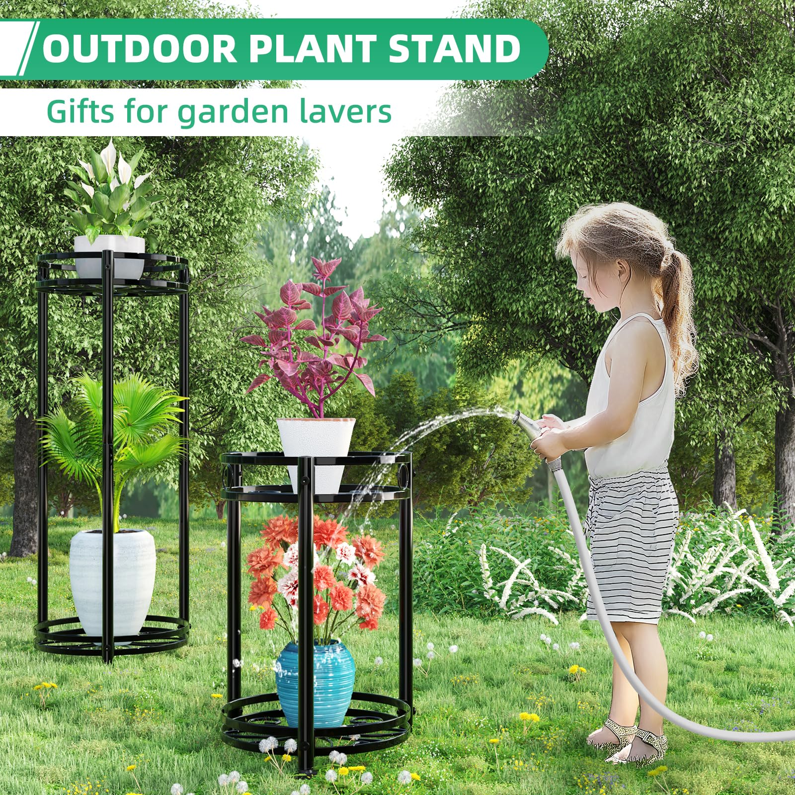 Snapklik.com : Simple Trending Round Plant Stand Indoor Outdoor