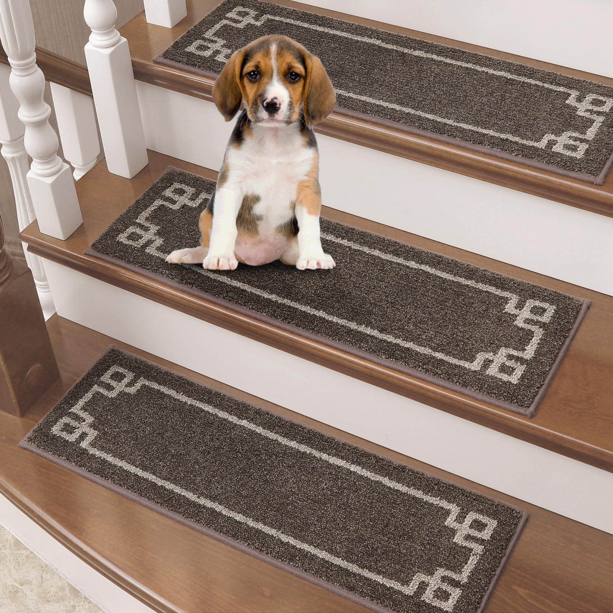 COSY HOMEER Stair Treads Non-Slip Carpet Mat 28inX9in Indoor Stair ...
