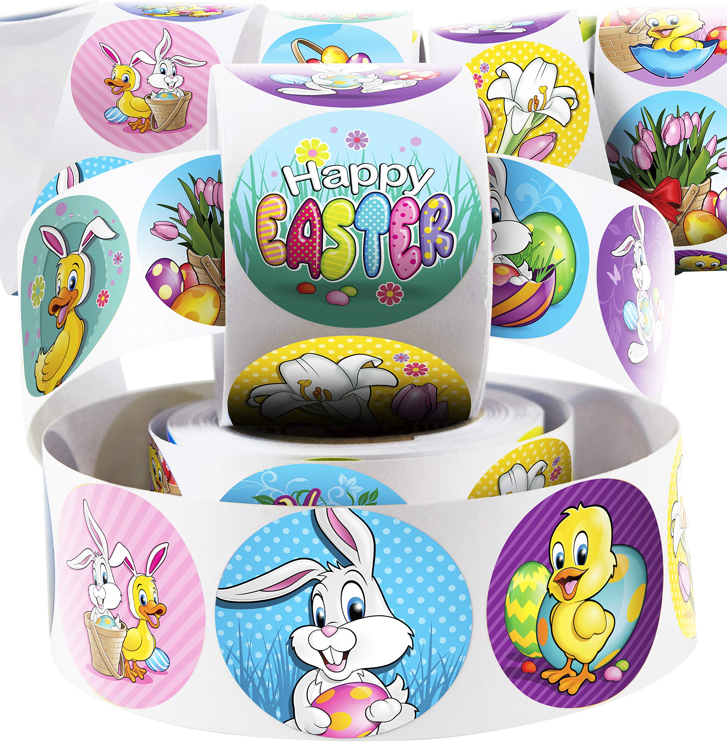 Snapklik.com : Kangaroo 500 Count Easter Stickers, 100 Per Easter ...