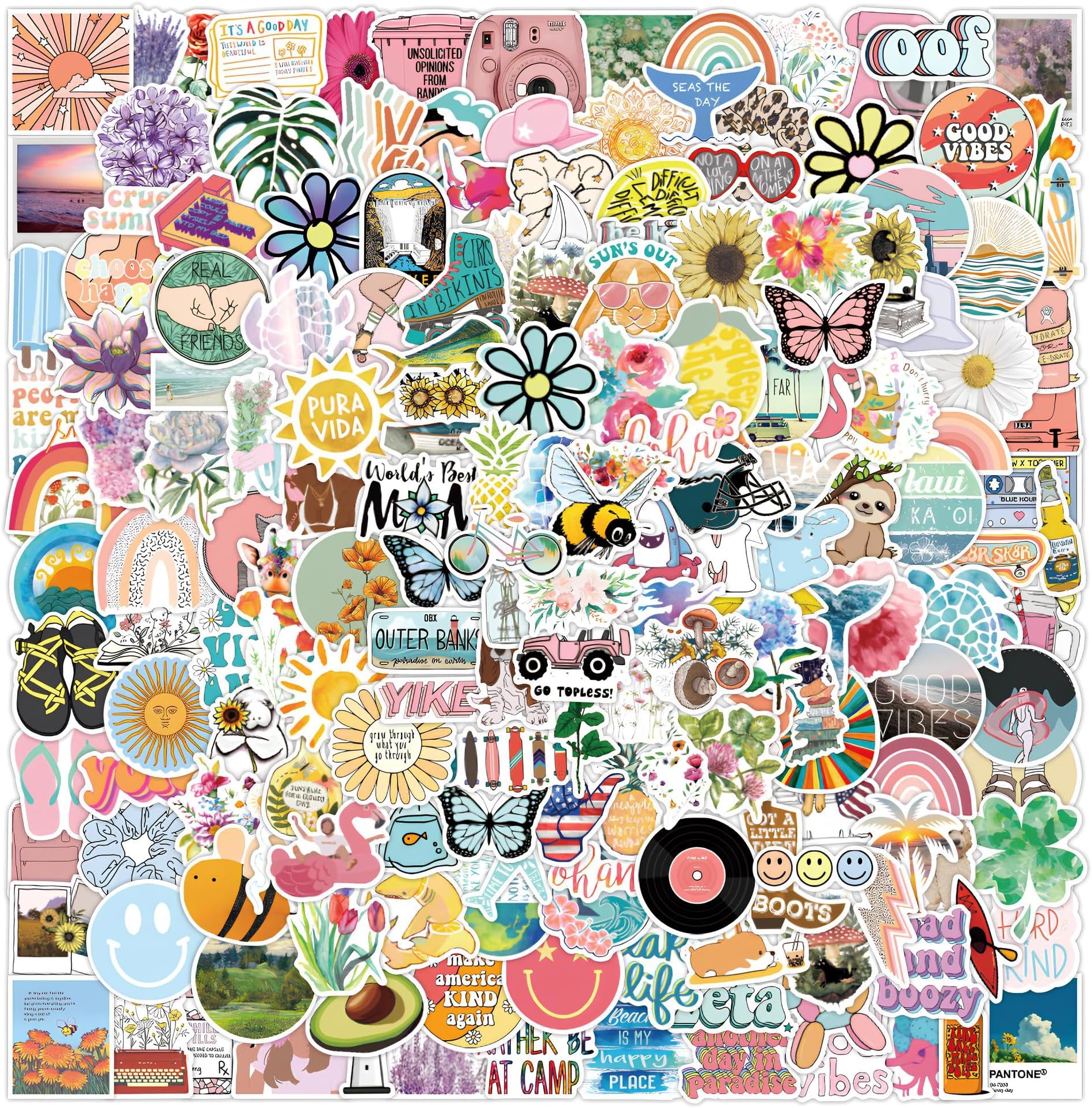 Amazon.com: 100PCS Pink Weed Stickers for Adults, Kawaii Marijuana ...