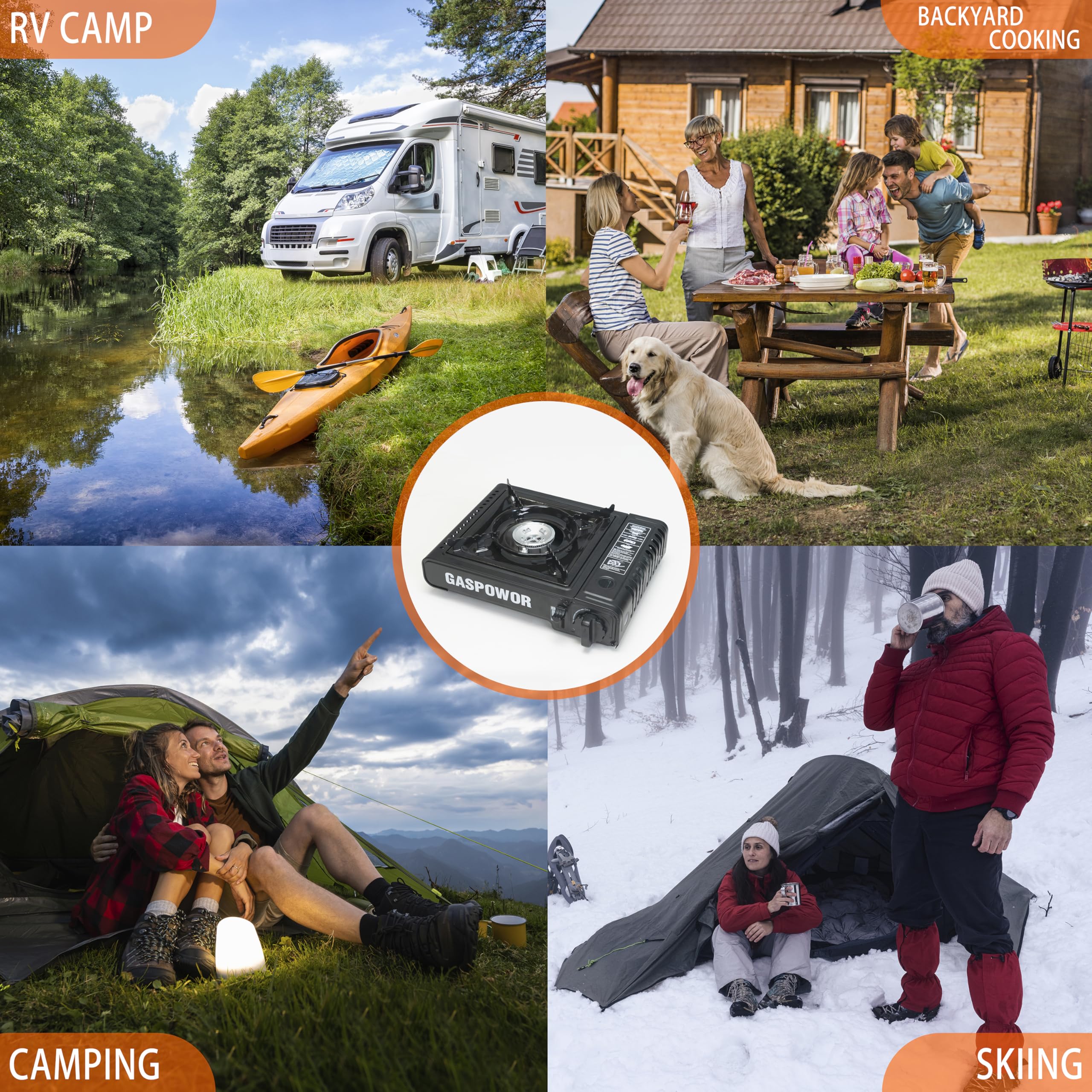 Snapklik.com : 1-Burner Butane Stove,10000 BTU Gas Stove Portable