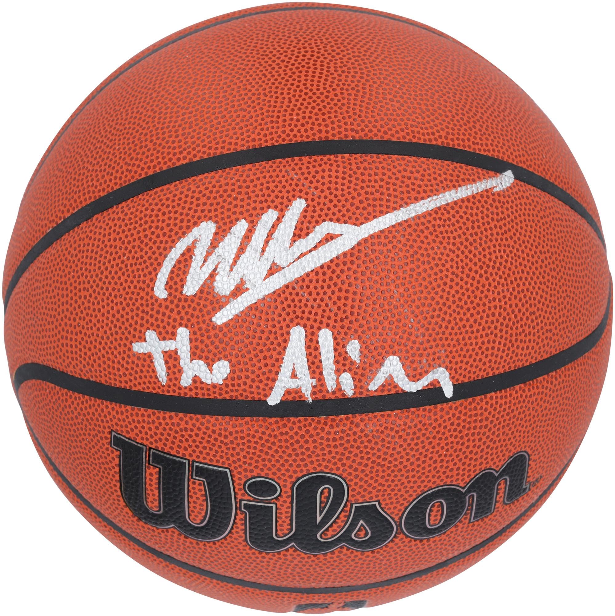 VICTOR WEMBANYAMA SAN ANTONIO SPURS 자필 WILSON AUTHENTIC 시리즈 실내 및 실외 농구 ...