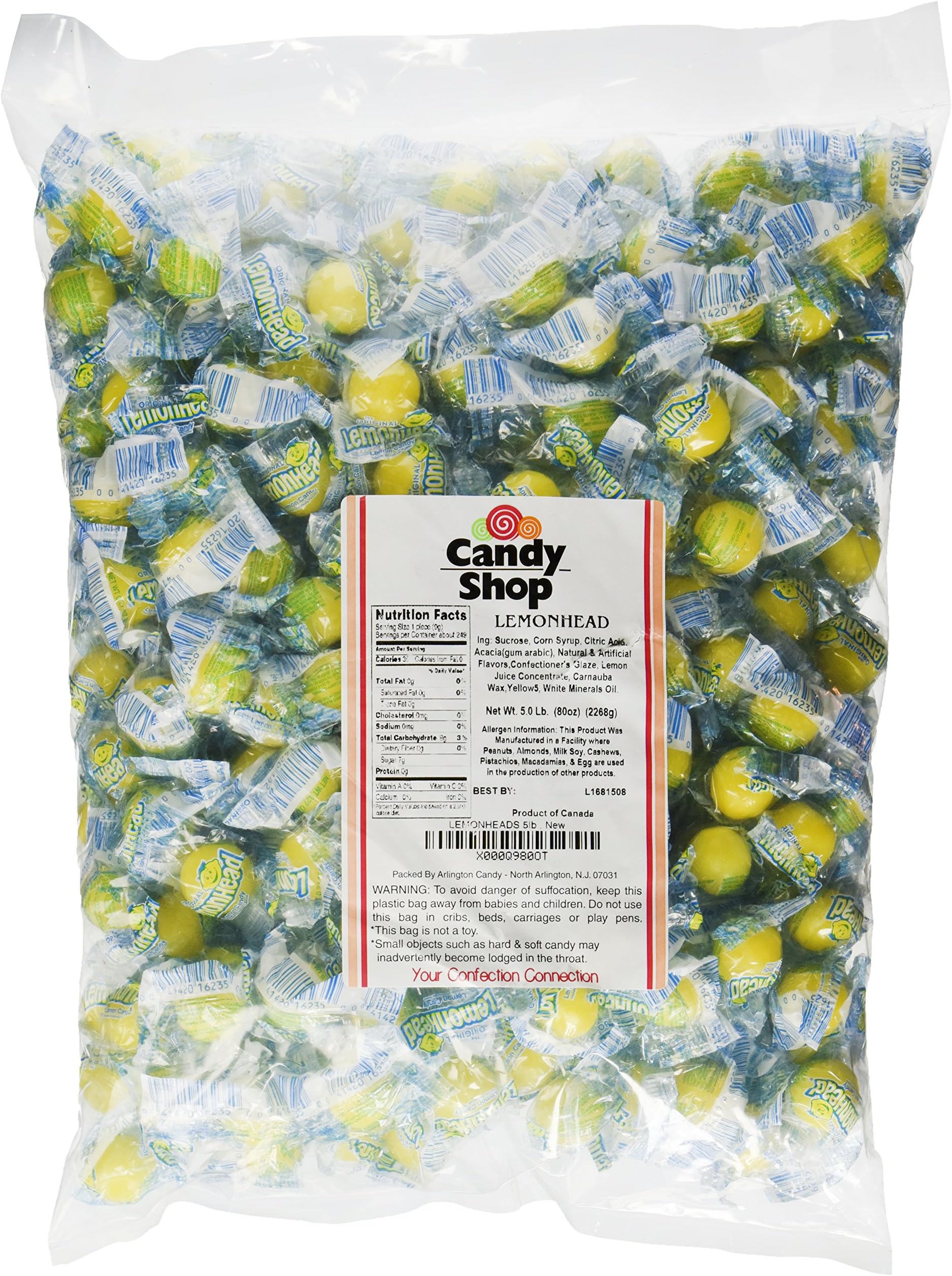 Amazon.com : Ferrara Pan Lemonheads, 0.8 Ounce Package, 24 Count : Hard ...