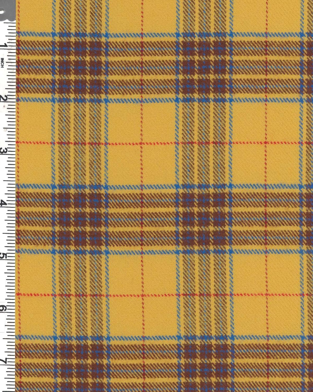 58" Poly Rayon Vibrant Window Plaid Fabric By the Yard, Mustard 789 ...