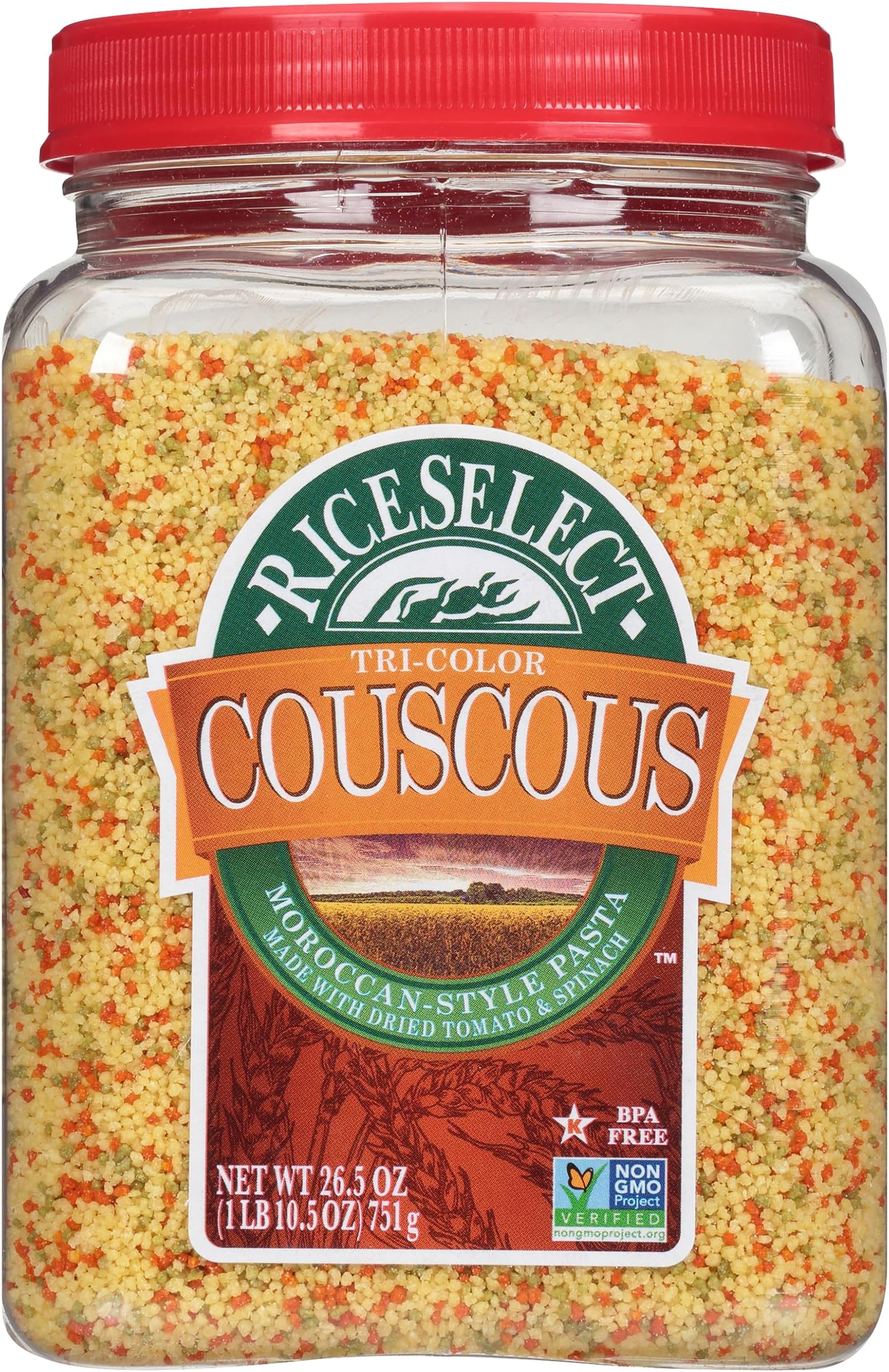 Amazon.com : RiceSelect Pearl Couscous, Israeli-Style Non-GMO Wheat ...