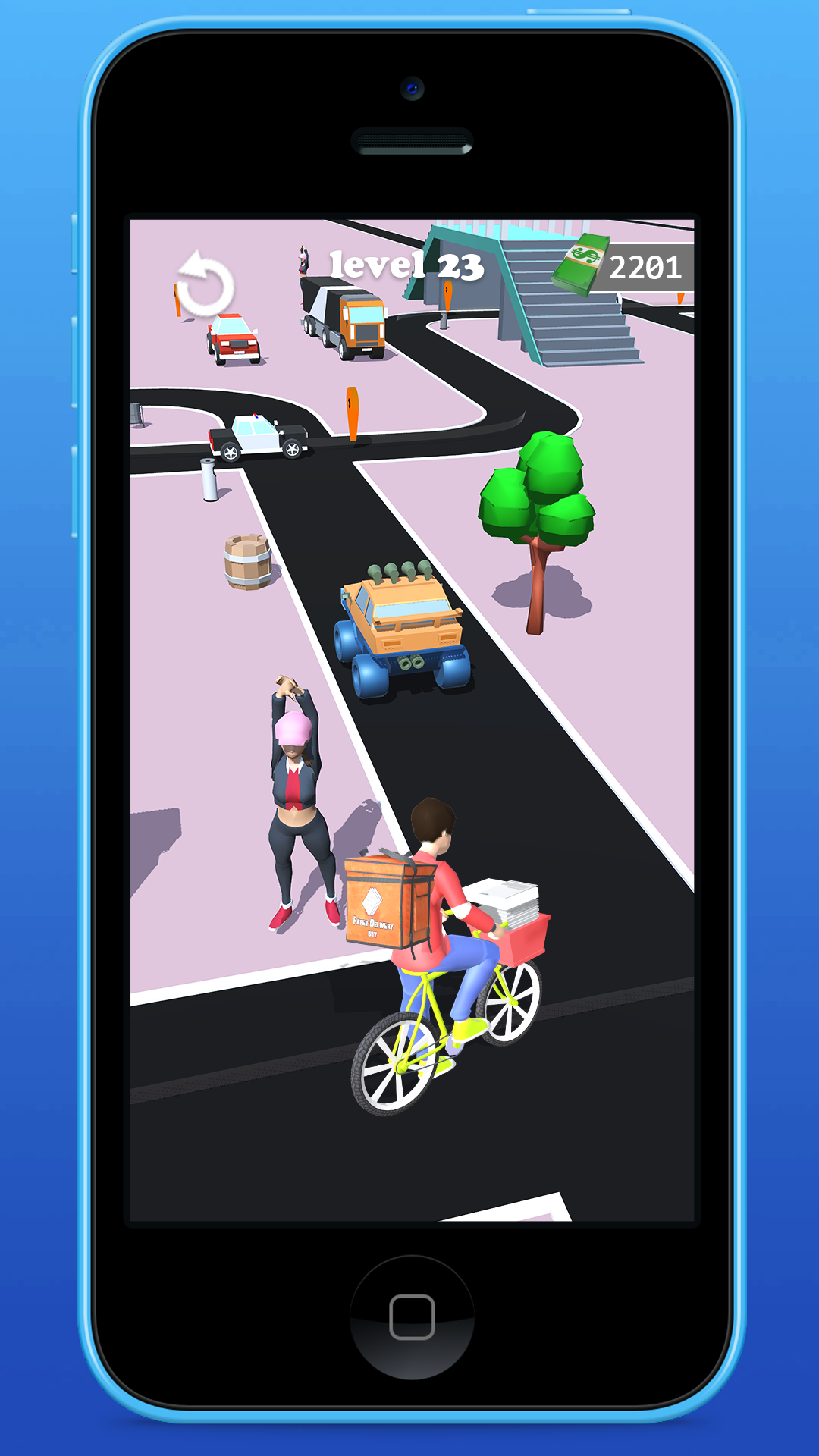 Newspaper Delivery Boy Bike Game: Paper Delivery Boy Bike Driving Game ...