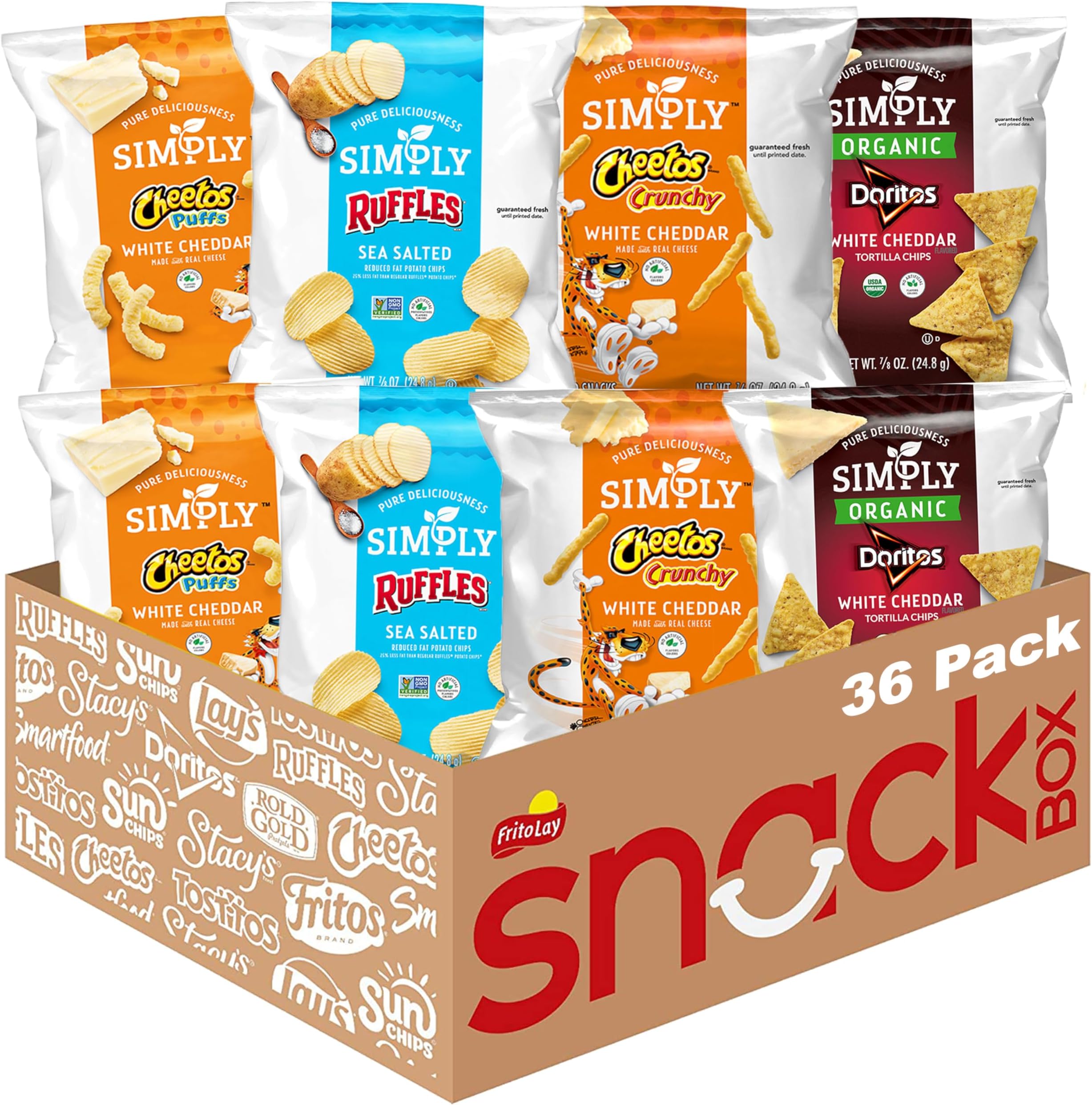 Amazon.com: Simply, Variety Pack Snacks, 0.875 Ounce (Pack of 36)
