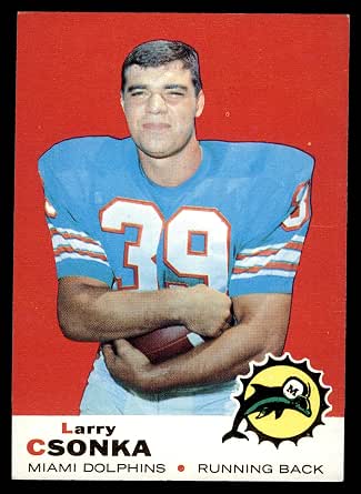Amazon.com: 1969 Topps # 120 Larry Csonka Miami Dolphins (Football Card ...