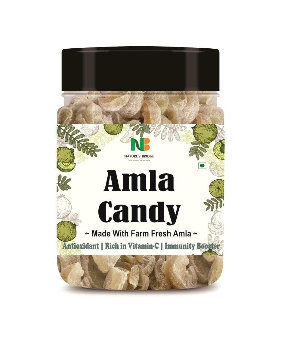 Nature's Bridge Sweet Amla Candy 300 gm Jar Pack | Organic Amla Candy ...