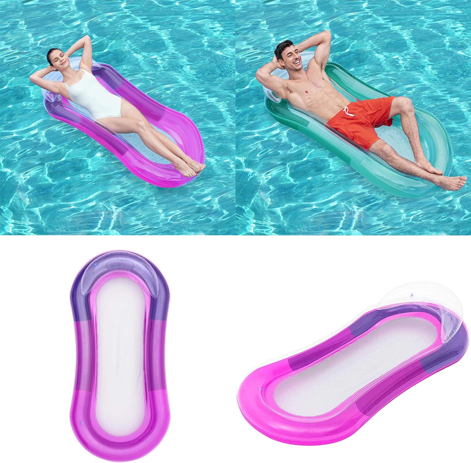 Cozywind Pool Floats Swimming Inflatable Hammock Lounger Air ...