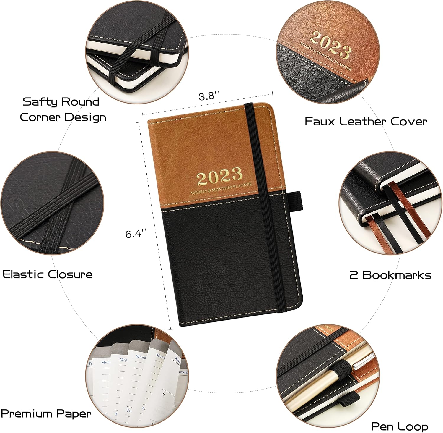 Buy 2023 Pocket Planner Pocket Calendar 2023 Weekly Monthly Planner 