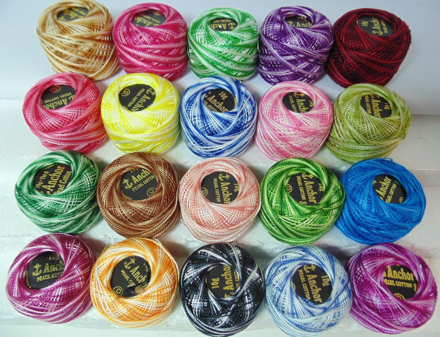 Variegated 20 Anchor Cotton Thread Balls : Amazon.co.uk: Home & Kitchen