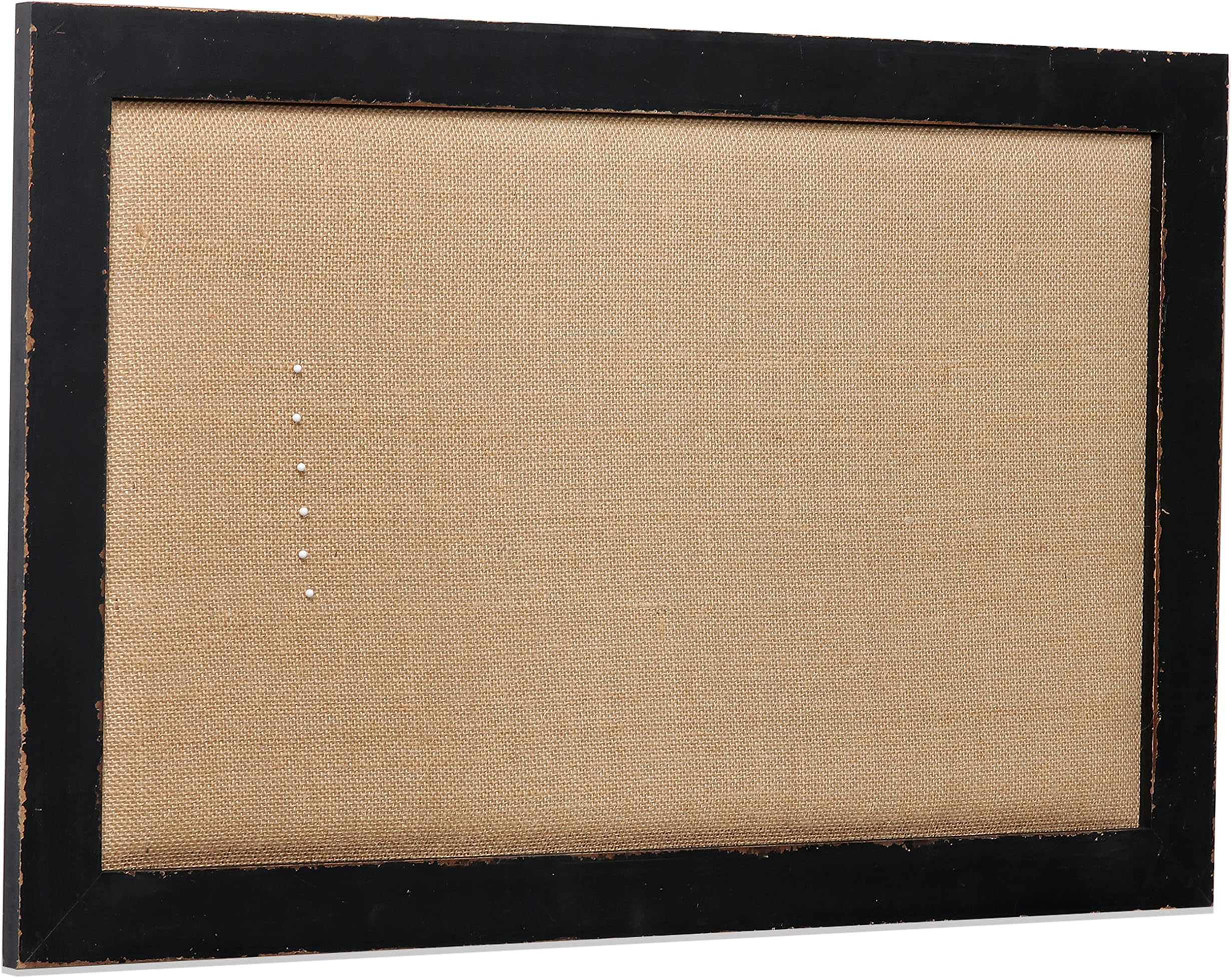 Amazon.com : Black Framed Linen Cork Bulletin Board, Large Pin Boards ...