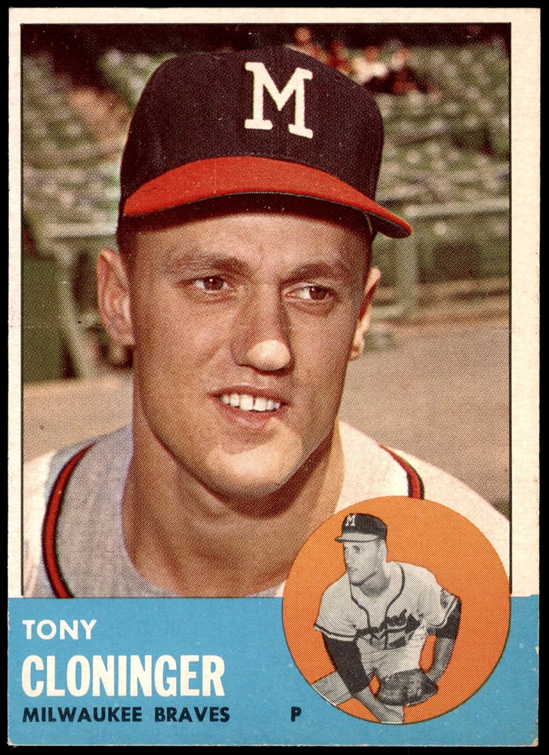 Amazon.com: 1963 Topps # 367 Tony Cloninger Milwaukee Braves (Baseball ...