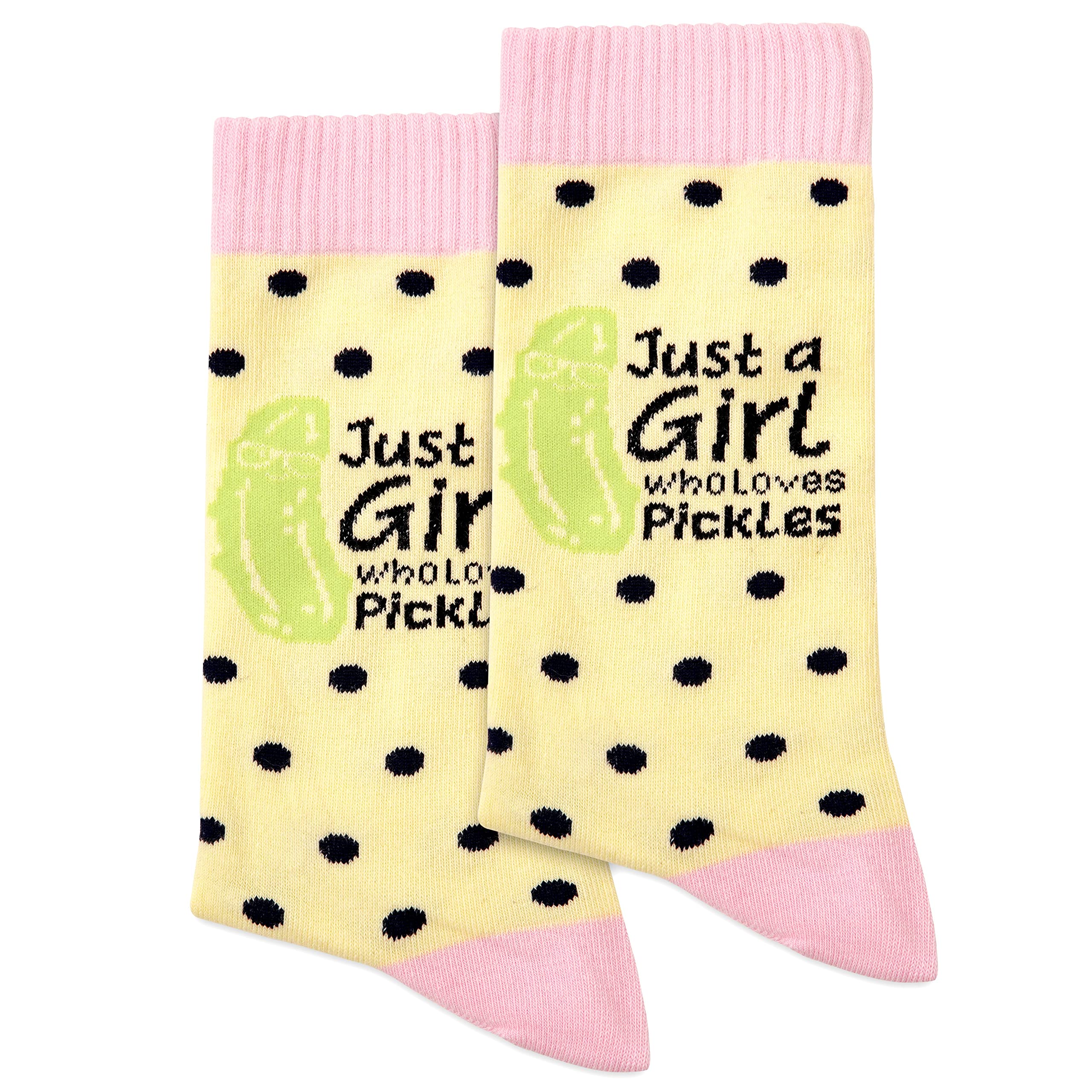 Amazon.com: Just A Girl Who Love Pickles Socks, Socks for women, Pickle ...