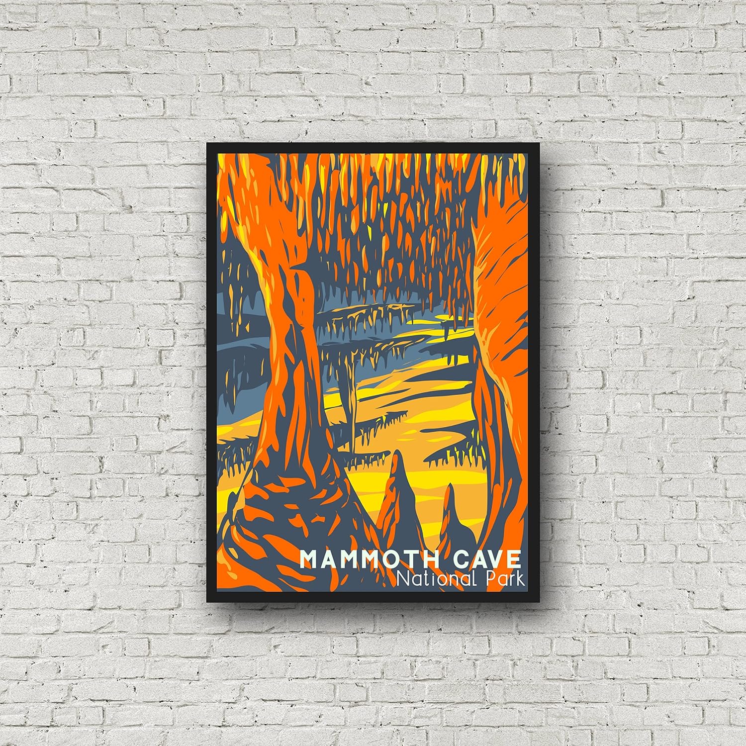 Amazon.com: Vintage Mammoth Cave National Park Poster, Kentucky Travel ...