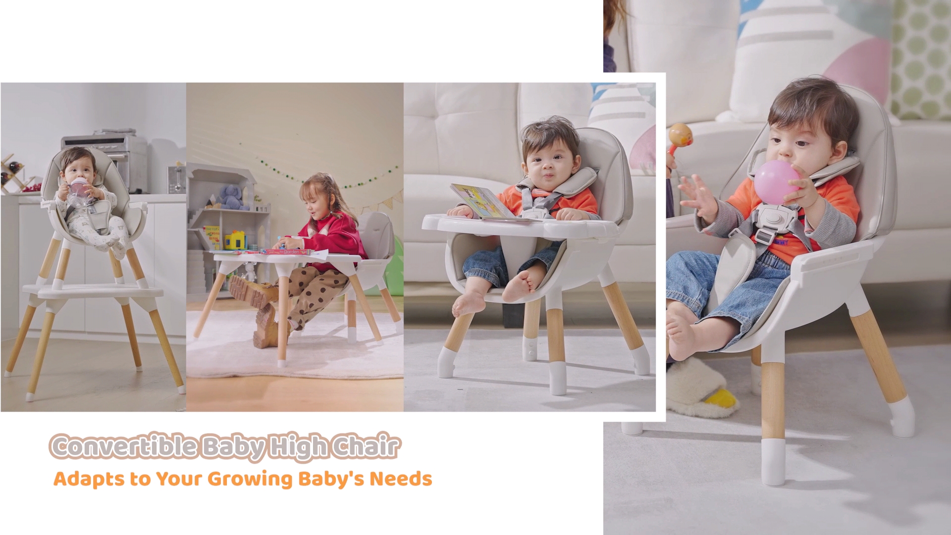 Watch BABY JOY 5 in 1 High Chair for Babies and Toddlers on Amazon Live