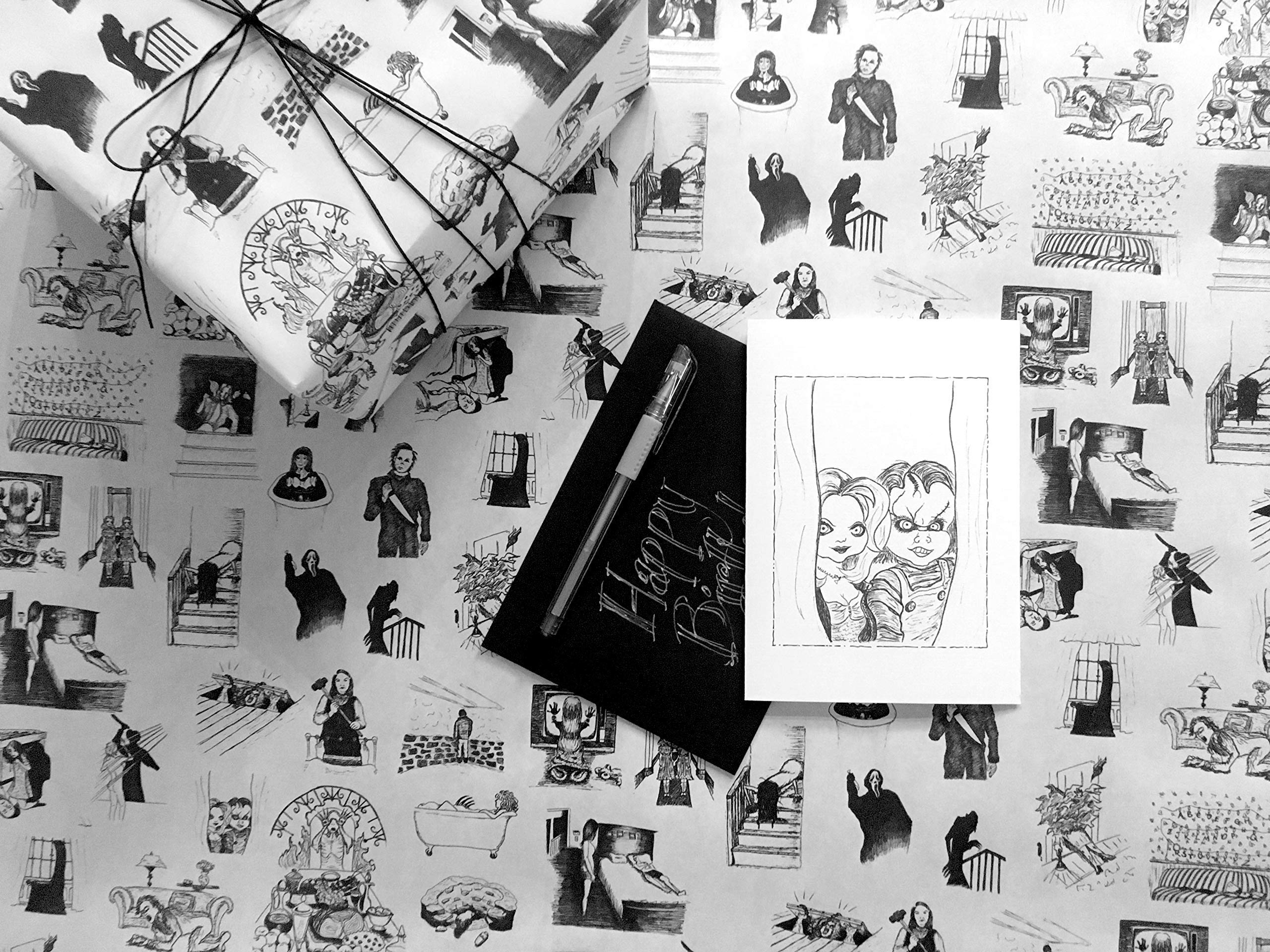 Buy Bride of Chucky Greeting Card & Horror Movie Classics Wrapping ...