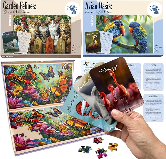 Amazon.com: QUOKKA 60 Pieces Dementia Puzzles for Elderly - 3SET Large ...