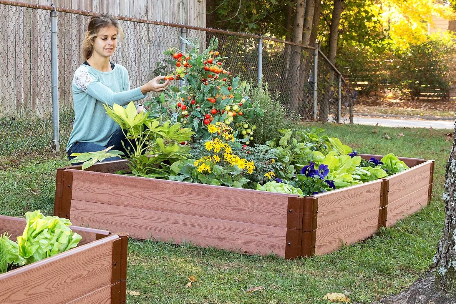 Composite Raised Garden Bed Kits 9 In 1 Vego Garden Raised Bed Kit