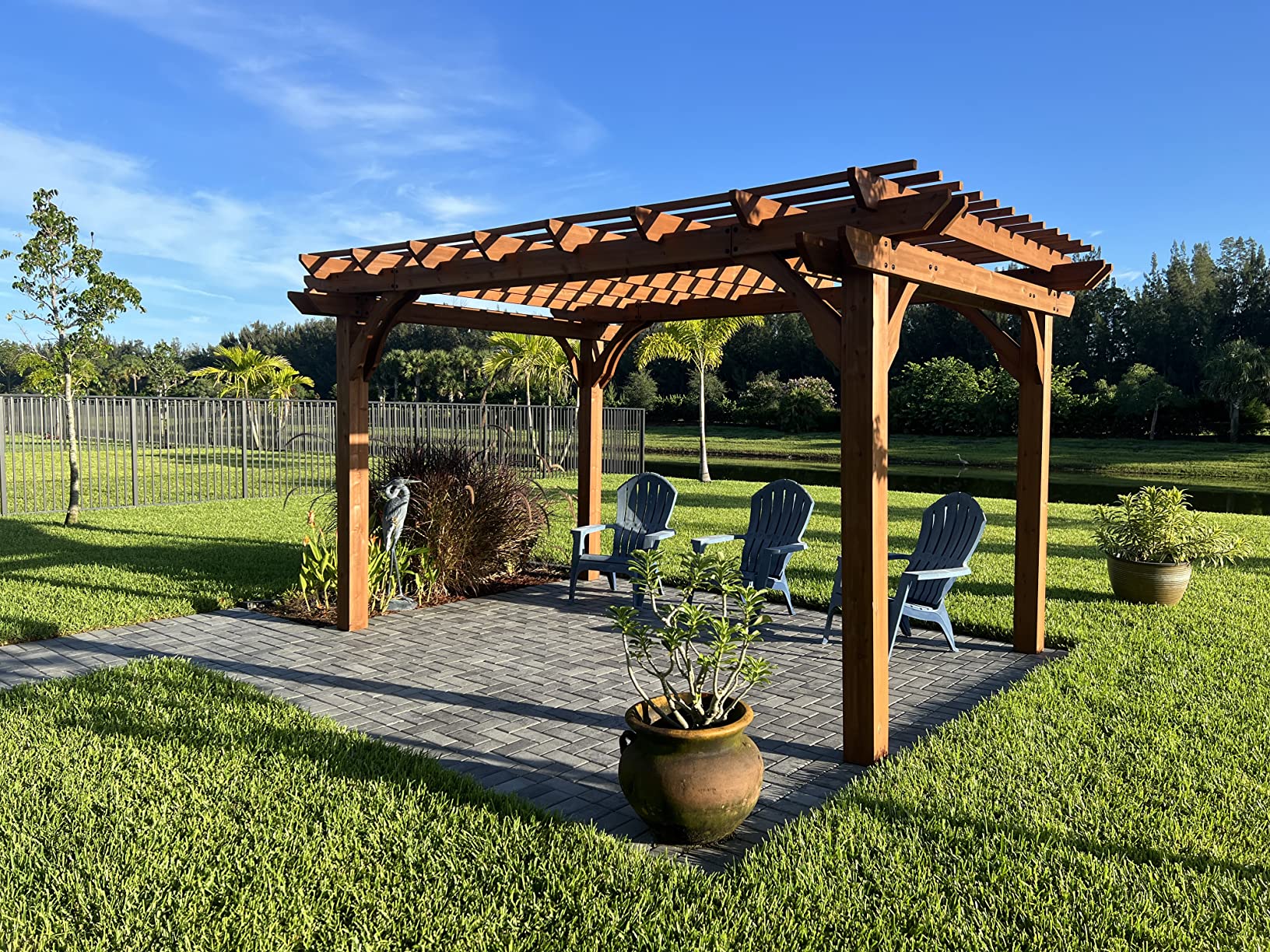 $85/mo - Finance Backyard Discovery Cedar Pergola 10 'x 10' | Buy Now ...