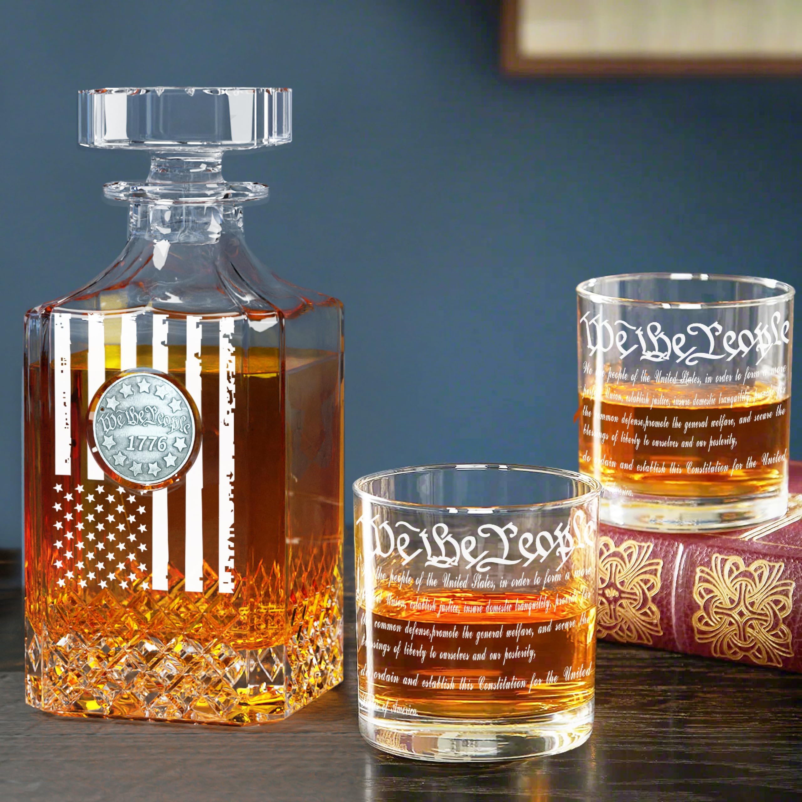 Amazon.com | Soccer Ball Whiskey Decanter Set. Unique Gifts for Men or ...